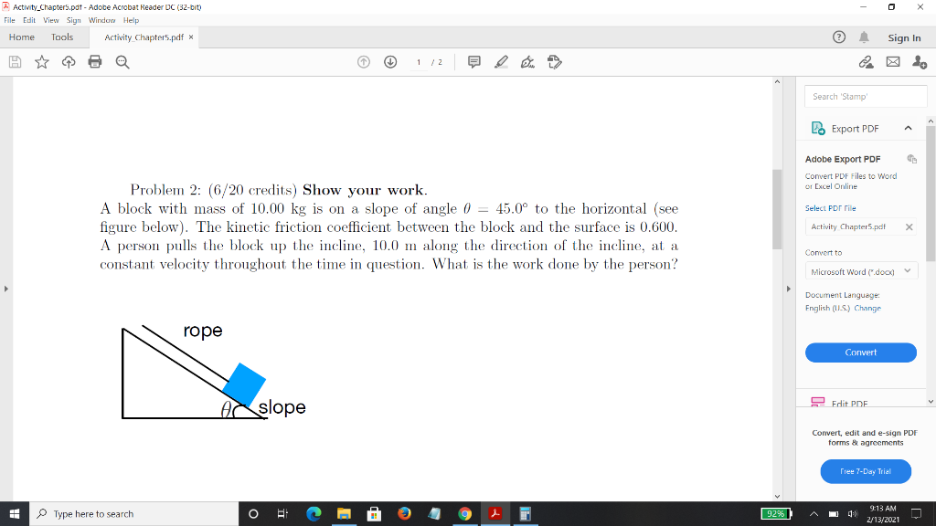 Solved X Activity_Chapters.pot - Adobe Acrobat Reader DC | Chegg.com