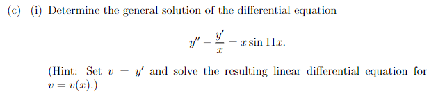 Solved Determine the general solution of the differential | Chegg.com