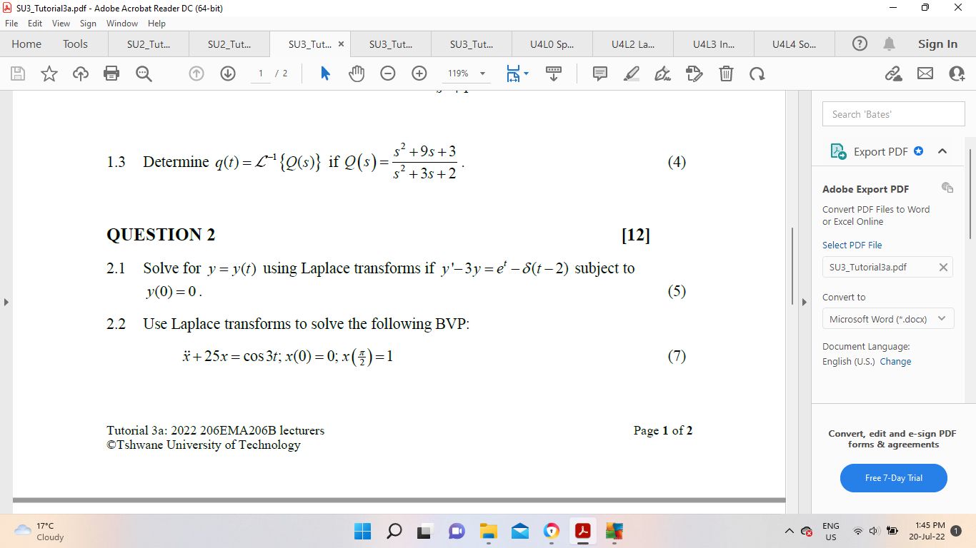 Solved plz help with 2.1 and 2.2 | Chegg.com