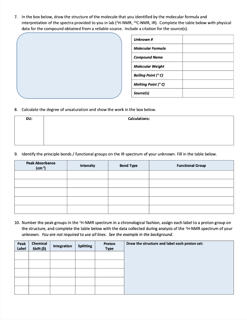 Answer the following post-lab questions and complete | Chegg.com