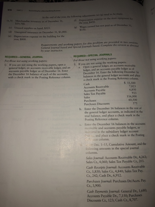 Comprehensive Problem 2: Accounting Cycle with | Chegg.com