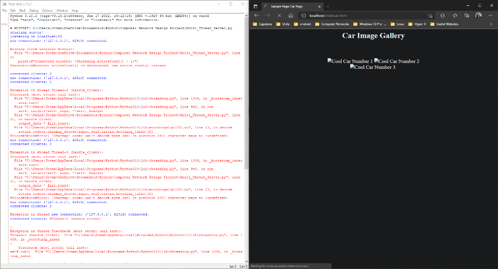 Help with Multi-Threaded Server! I was assigned by my | Chegg.com