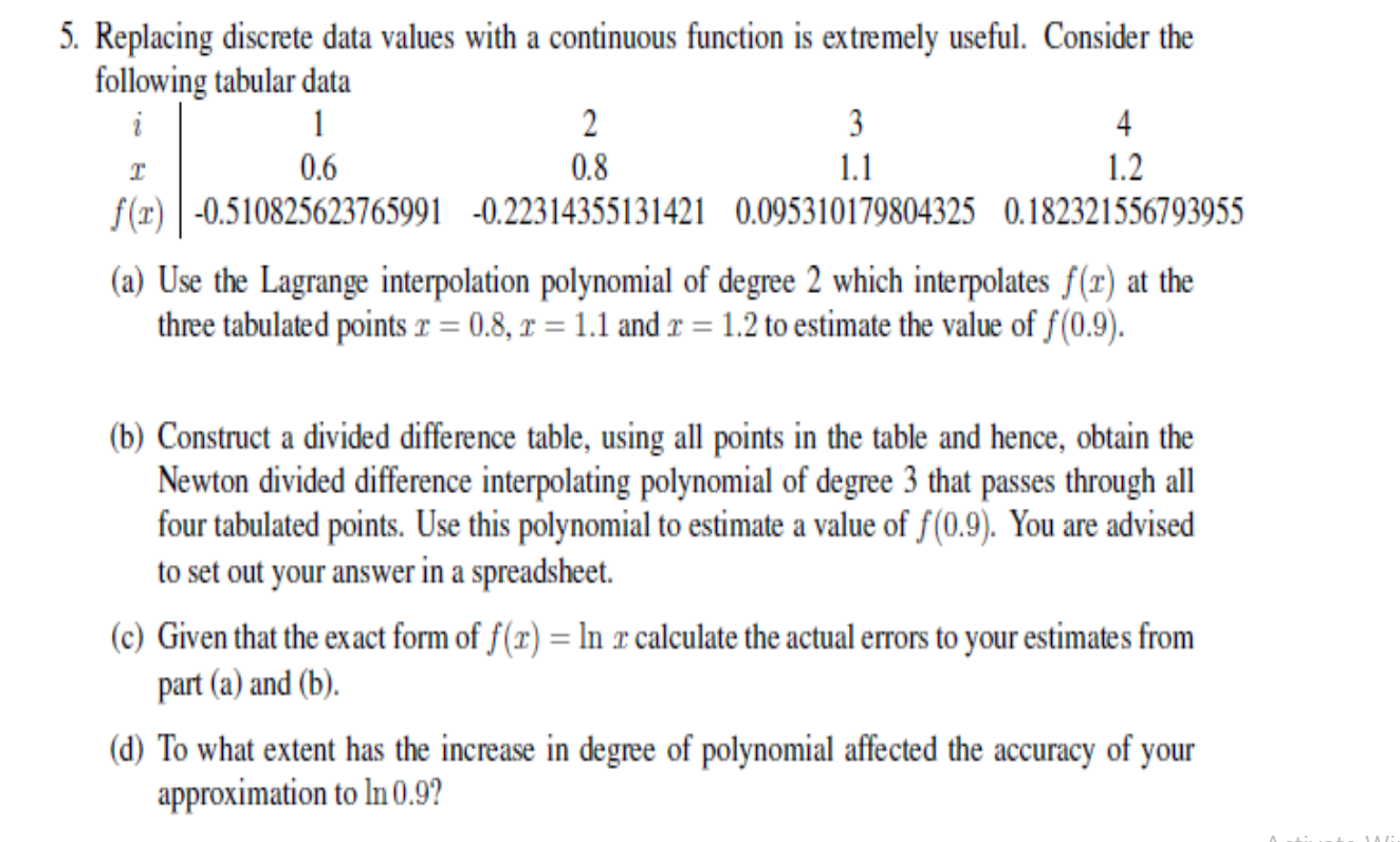 Solved he work should show both the solution obtained and | Chegg.com