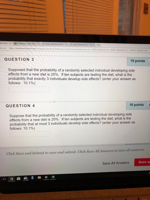 Solved Secure htps//blackboard stthom.edu/webapps elaunch | Chegg.com