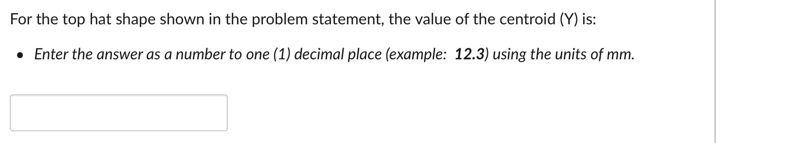 Solved For parts (a) - (d), use the top hat shape shown in | Chegg.com