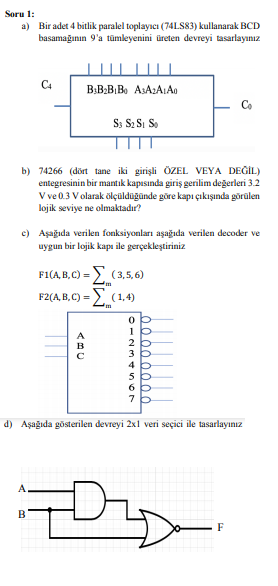 Solved a) Using a 4-bit parallel adder (74LS83), design the | Chegg.com