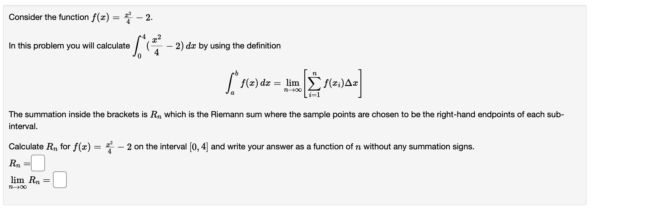 Solved Consider the function f(x)=4x2−2 In this problem you | Chegg.com