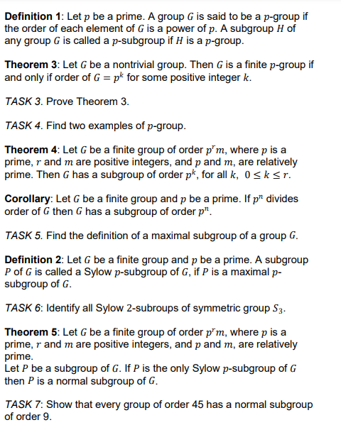 Solved From Lagrange's Theorem, if G is a finite group of | Chegg.com