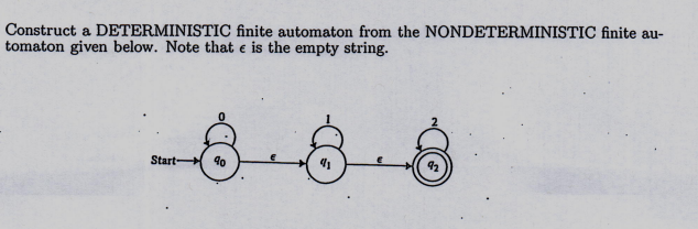 Solved a Construct a DETERMINISTIC finite automaton from the | Chegg.com