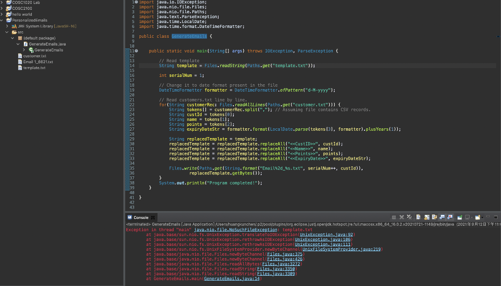 Solved Why this code can not run? can you help me fix | Chegg.com