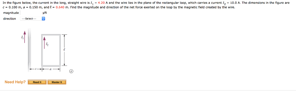 Solved In the figure below, the current in the long, | Chegg.com