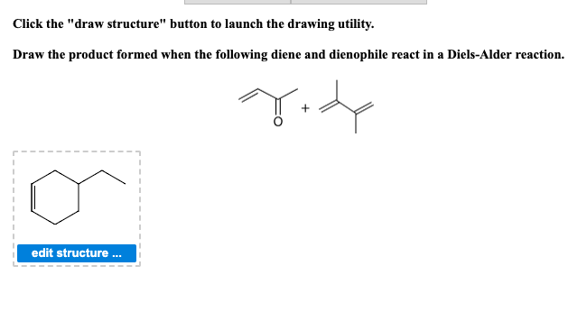 Solved DRaw the product formed when the following diene and | Chegg.com
