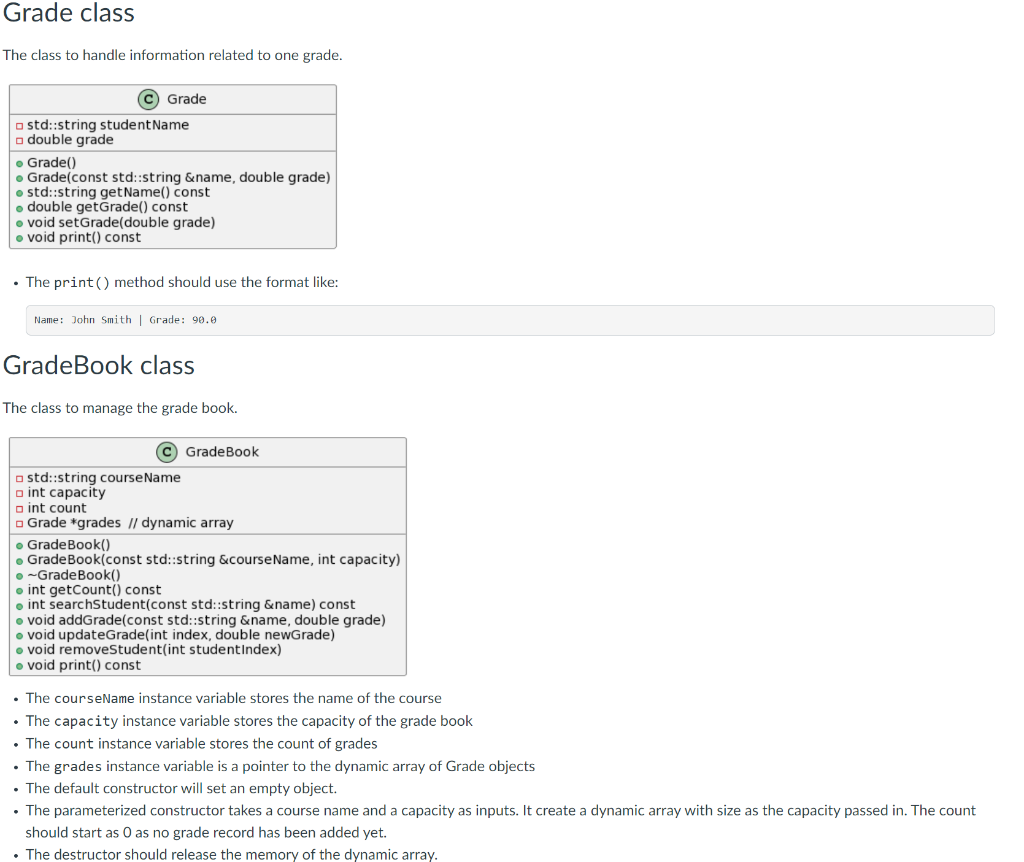 Solved Overview Develop a grade book system that allows | Chegg.com
