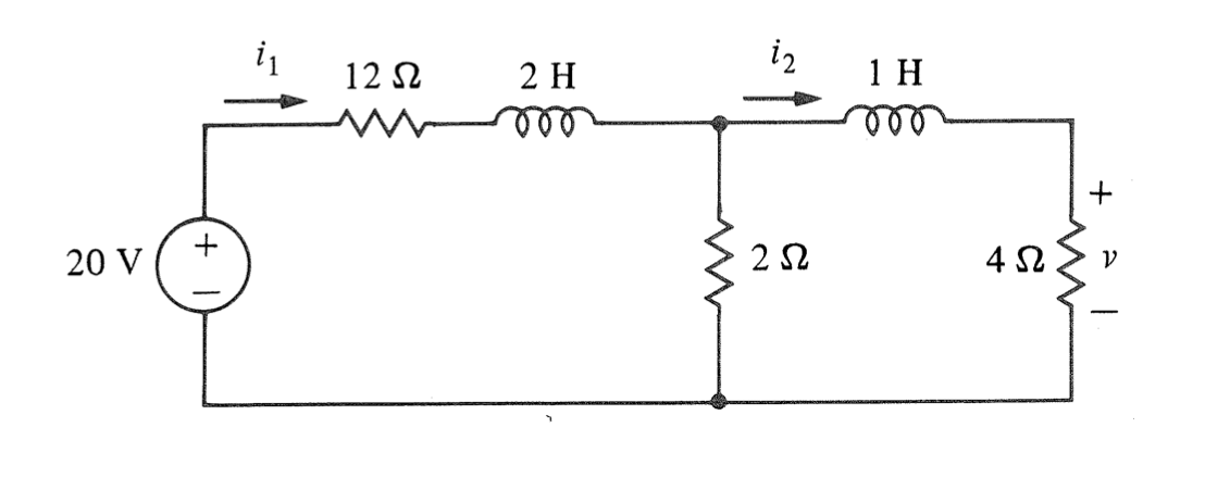 Solved Transform the circuit below to the complex frequency | Chegg.com