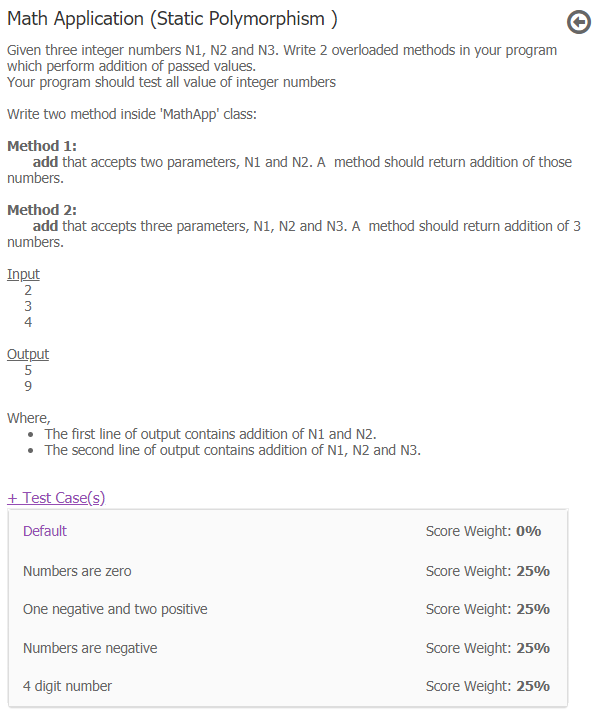 Solved Math Application (Static Polymorphism ) Given three | Chegg.com