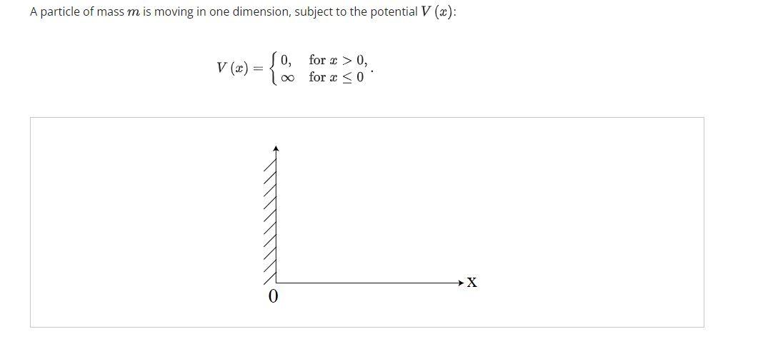 Solved A particle of mass m is moving in one dimension, | Chegg.com