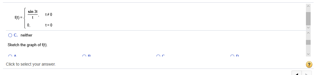 Solved Determine whether f(t) is continuous, piecewise | Chegg.com
