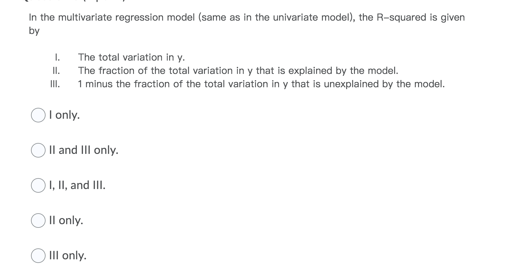 Solved In the multivariate regression model (same as in the | Chegg.com