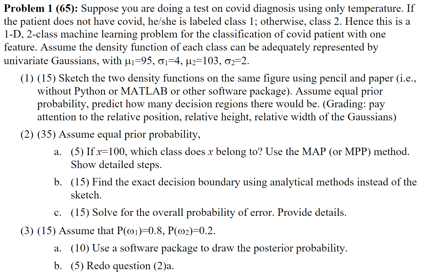 Solved I only need part 2c solved.Problem 1 (65): Suppose | Chegg.com