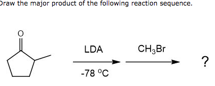 Solved Draw the major product of the following reaction | Chegg.com