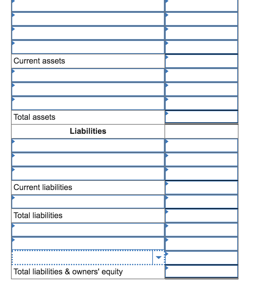 Solved Prepare A Balance Sheet For Alaskan Peach Corp As Of Chegg