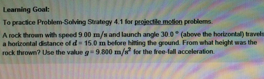 Solved Learning Goal: To practice Problem-Solving Strategy | Chegg.com