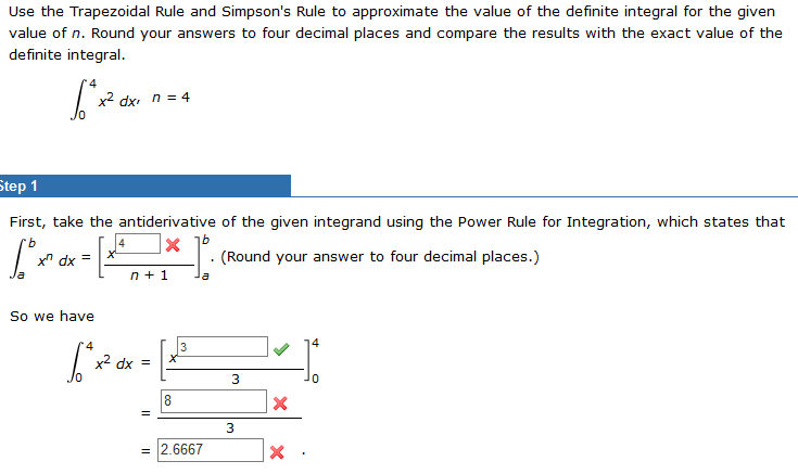 Solved Use the Trapezoidal Rule and Simpson's Rule to | Chegg.com