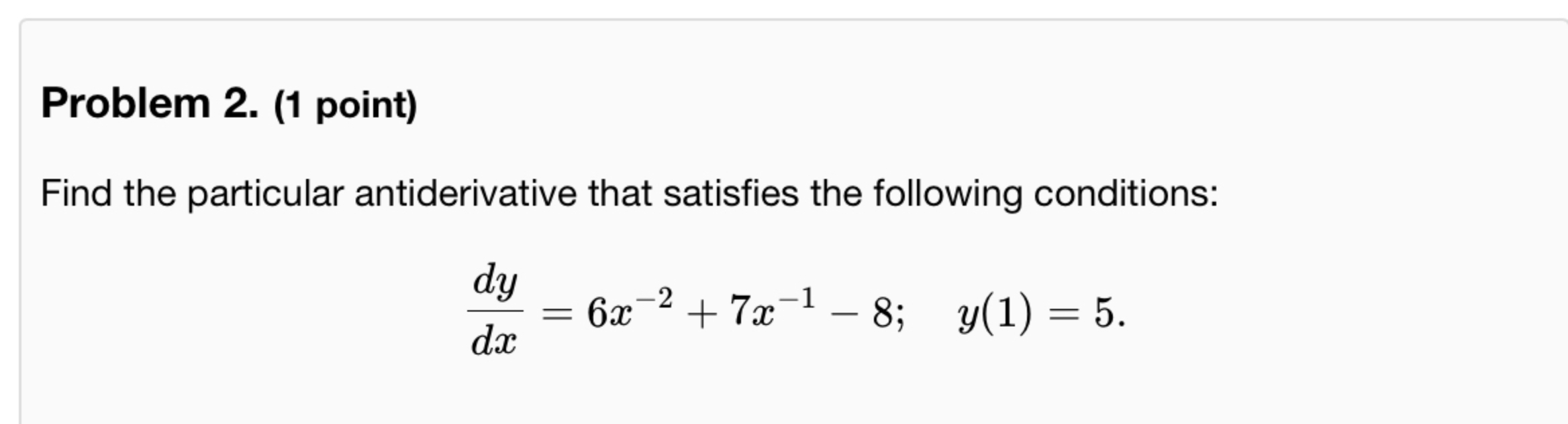 Solved Problem 2. (1 ﻿point)Find the particular | Chegg.com
