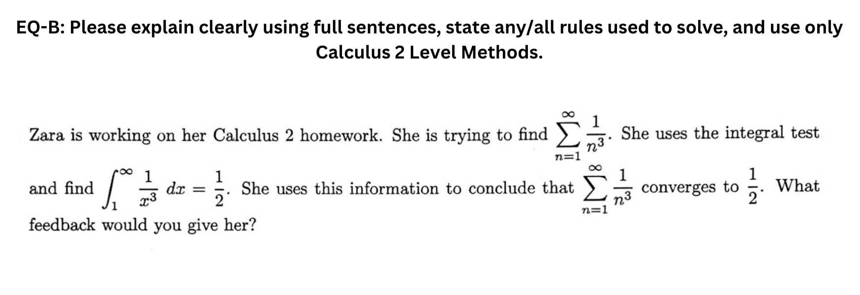 Solved EQ-B: Please explain clearly using full sentences, | Chegg.com