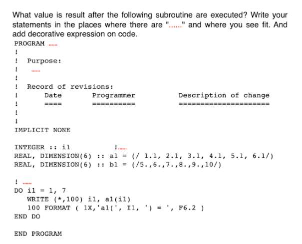 Solved What value is result after the following subroutine | Chegg.com