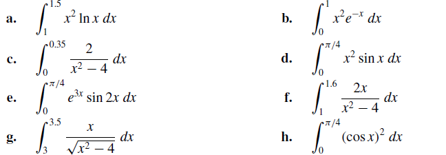 Solved Use Adaptive Quadrature To Find Approximations To