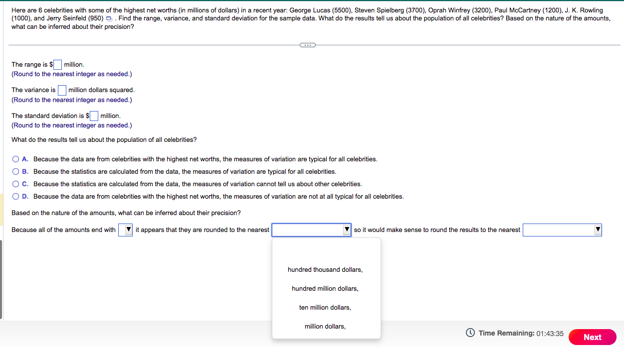 Solved what can be inferred about their precision? The range | Chegg.com