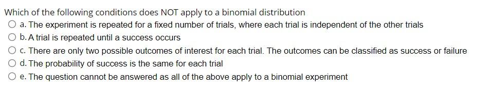 Solved Vhich of the following conditions does NOT apply to a | Chegg.com