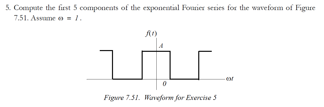 Solved 5. Compute the first 5 components of the exponential | Chegg.com