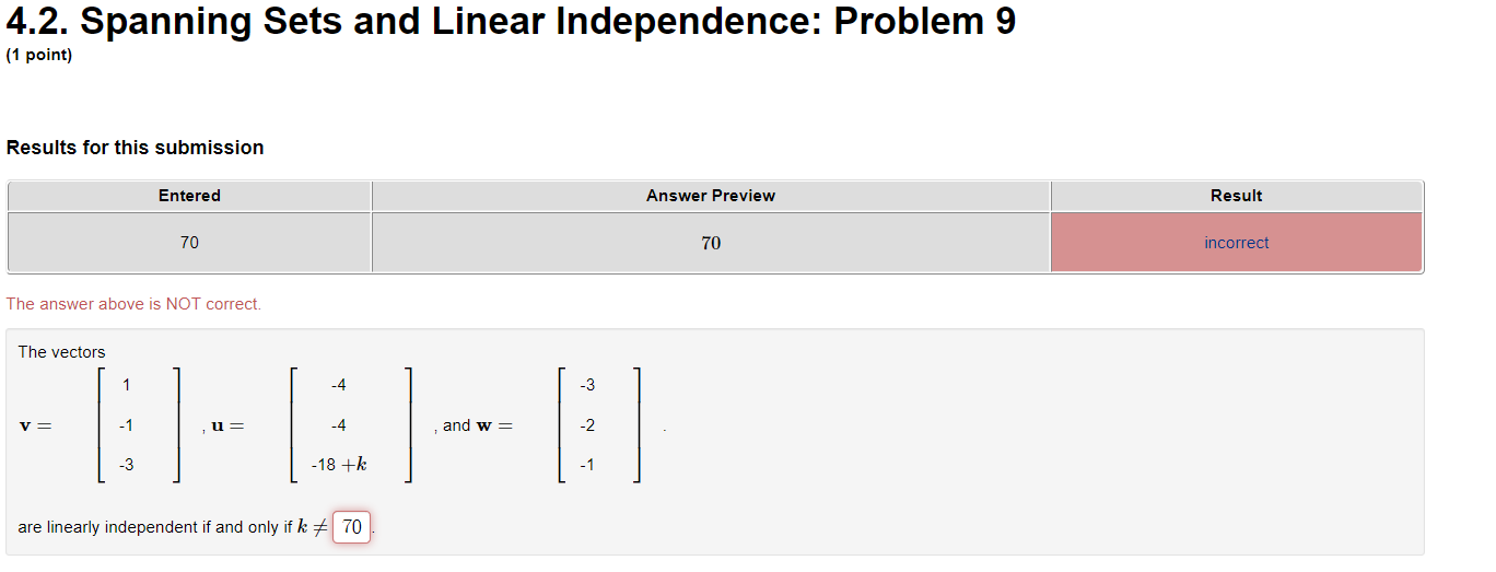 Solved 4 2 Spanning Sets And Linear Independence Problem 9