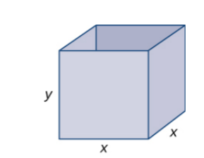 Solved A box with a square base and an open top must have a | Chegg.com