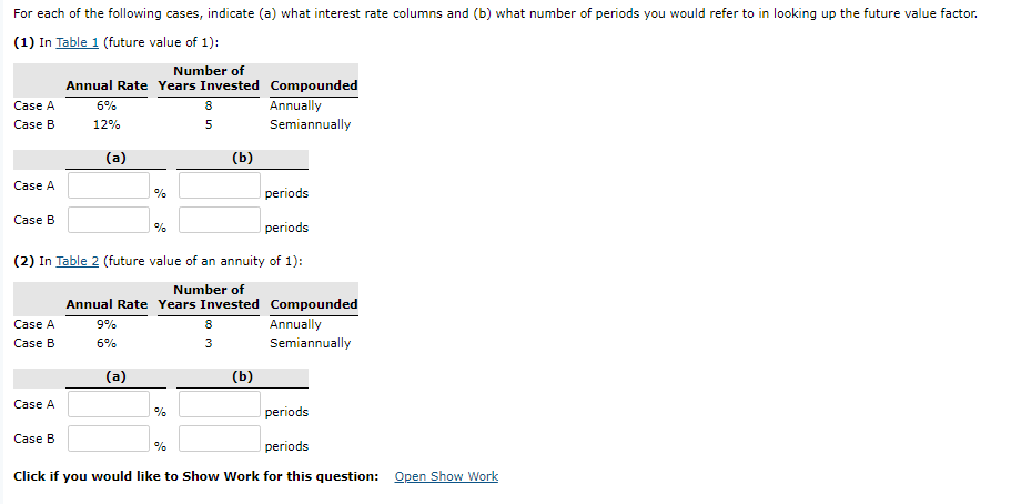 Solved For each of the following cases, indicate (a) what | Chegg.com