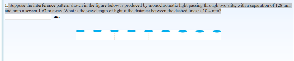 Solved Suppose the interference pattern shown in the figure | Chegg.com