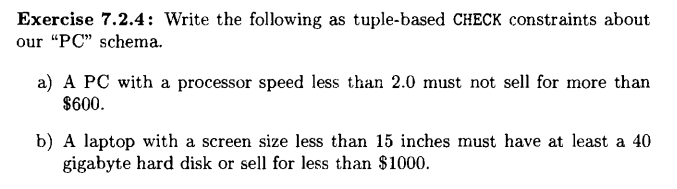 Exercise 7.2.4: Write the following as tuple-based | Chegg.com