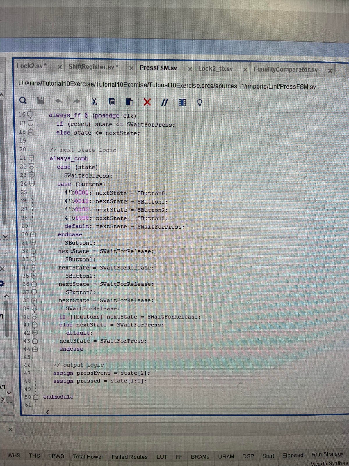 Solved Use system verilog to do the code! Lock2.sv, | Chegg.com