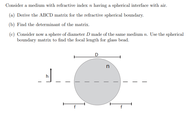 Solved Consider a medium with refractive index n having a | Chegg.com