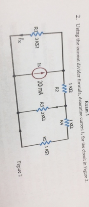 Solved Using the current divider formula, determine current | Chegg.com