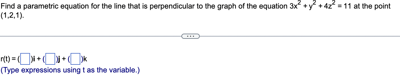 Solved Find a parametric equation for the line that is | Chegg.com