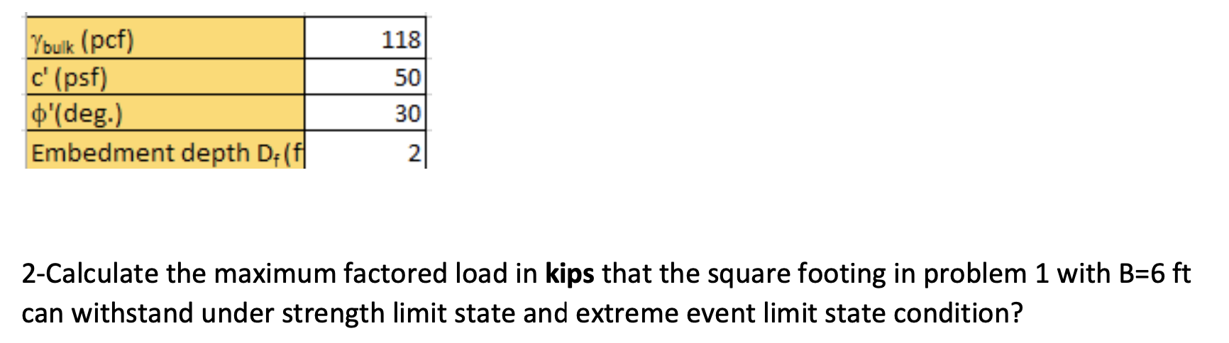 Solved 2-Calculate the maximum factored load in kips that | Chegg.com
