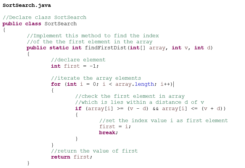 Please Use Java Following Overview Write Class Sortsearch Utility Class 5892