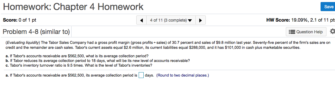 Solved Homework Chapter 4 Homework Save Score 0 Of 1 Pt 4