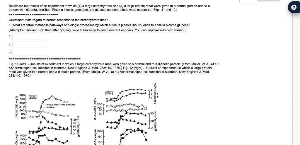 Solved Below are the results of an experiment in which (1) a | Chegg.com