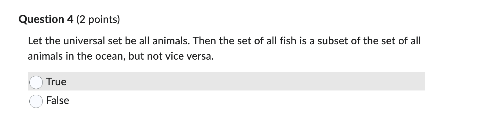 Solved Let the universal set be all animals. Then the set of | Chegg.com