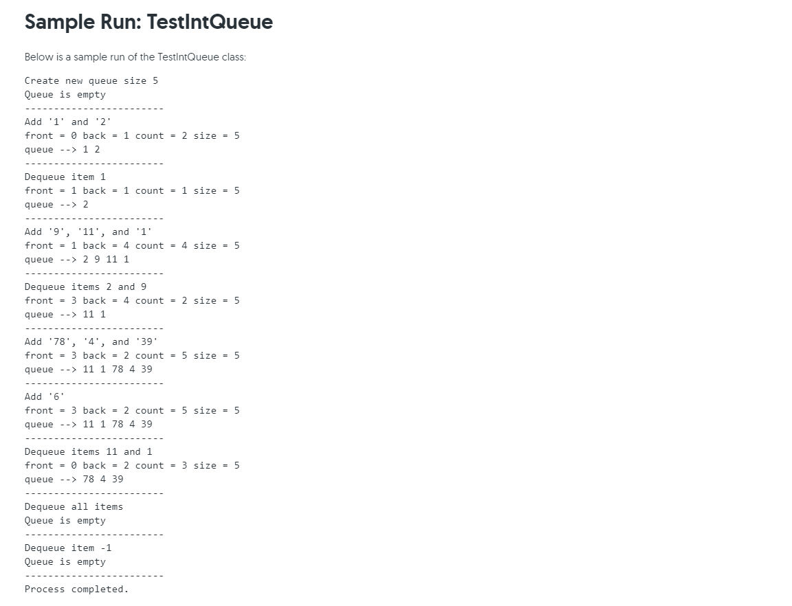 Solved Objectives • Implement an array-based circular queue. | Chegg.com