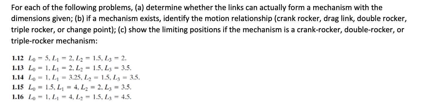 Solved For each of the following problems, (a) determine | Chegg.com